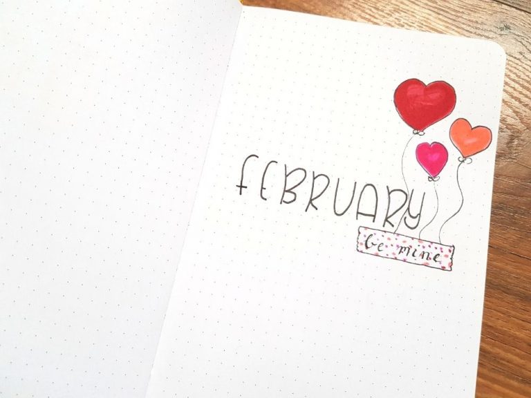 February Bullet Journal Ideas 2025 Update - AnjaHome