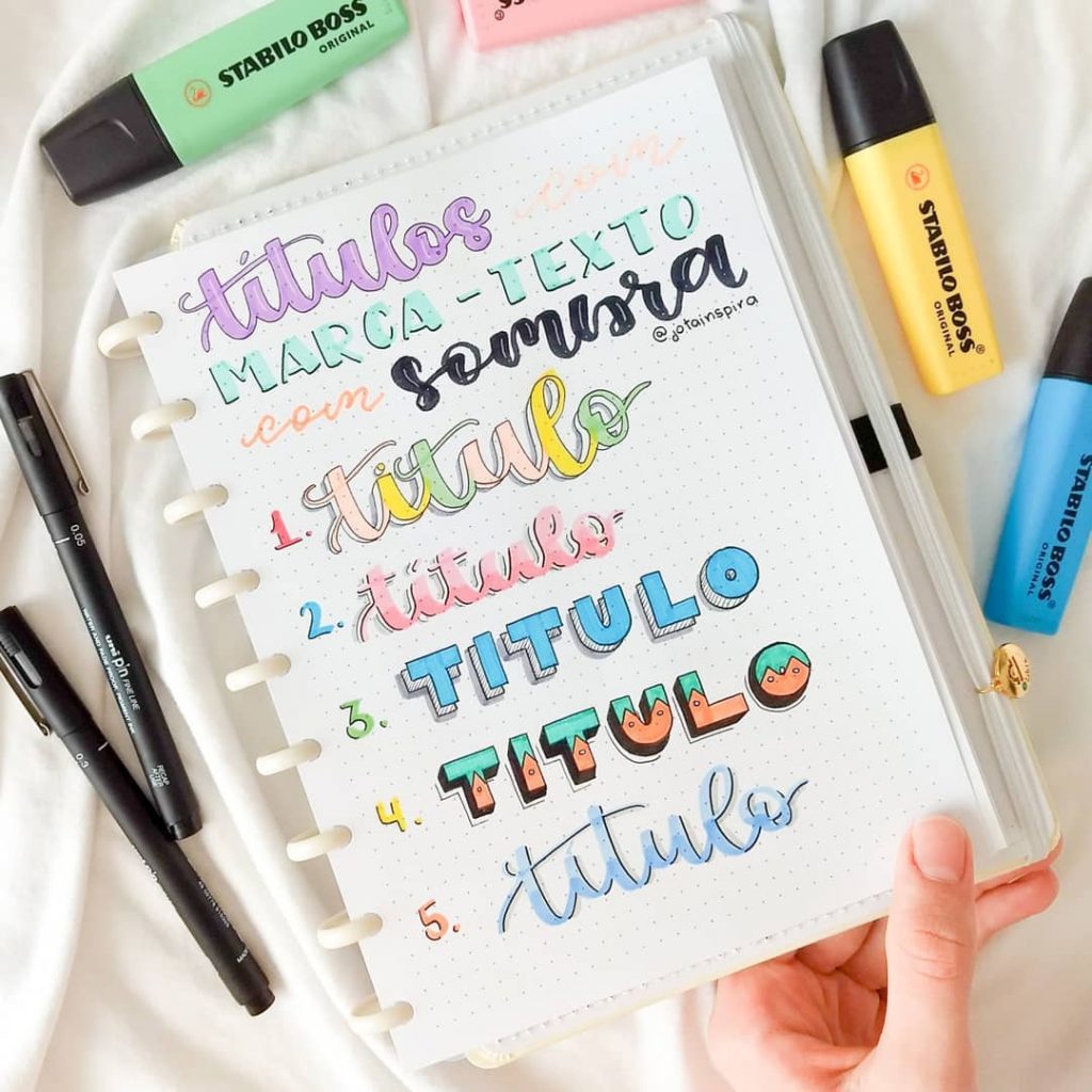 Bullet Journal Fonts (with Free Hand Lettering Worksheets)