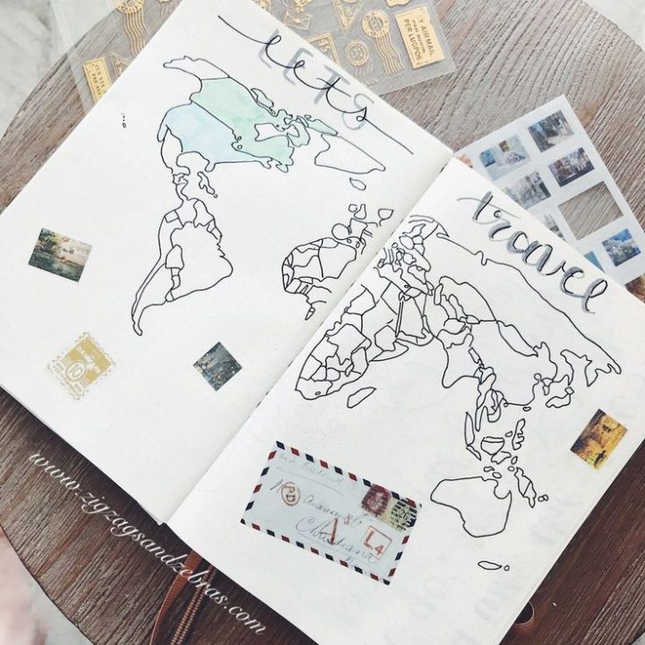 Travel Bullet Journal Ideas To Plan Your Next Trip - AnjaHome