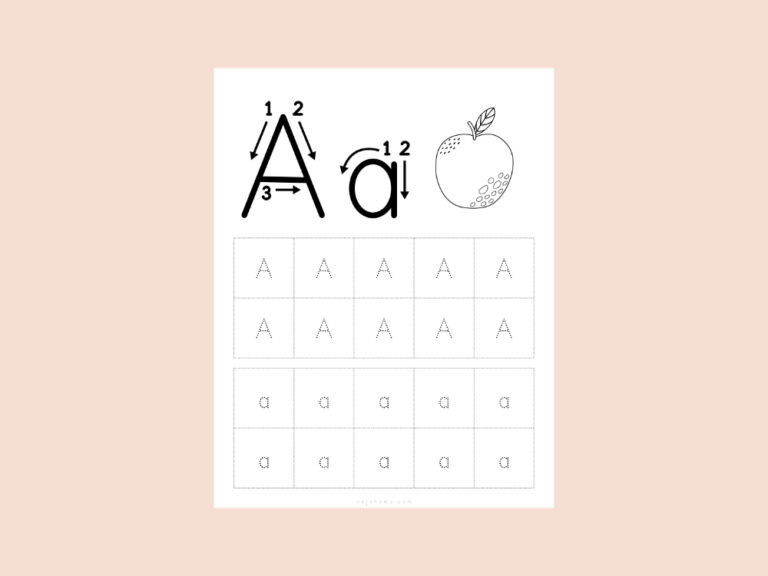 Letter A Worksheets Printable Free Templates - AnjaHome