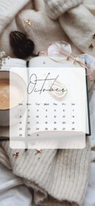 October Calendar Wallpaper Aesthetic Backgrounds (2024) - AnjaHome