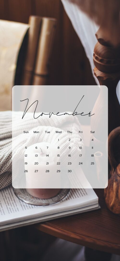 November Calendar Wallpaper Aesthetic Backgrounds - AnjaHome