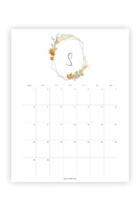 Cute September 2024 Calendar Printables PDF Templates - AnjaHome