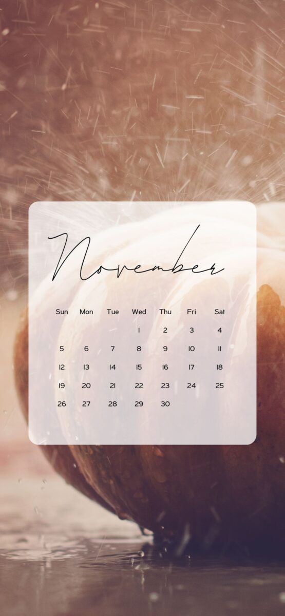 November Calendar Wallpaper Aesthetic Backgrounds - AnjaHome