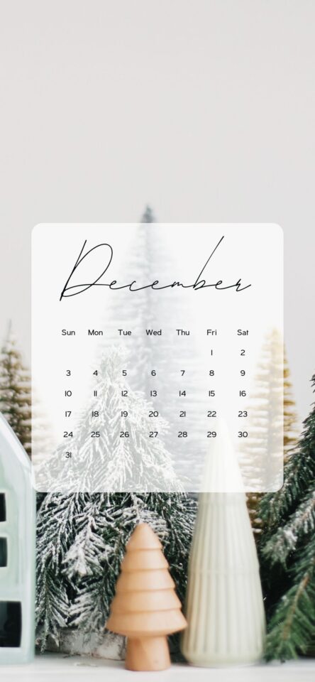 December Calendar Wallpaper Aesthetic Backgrounds - AnjaHome