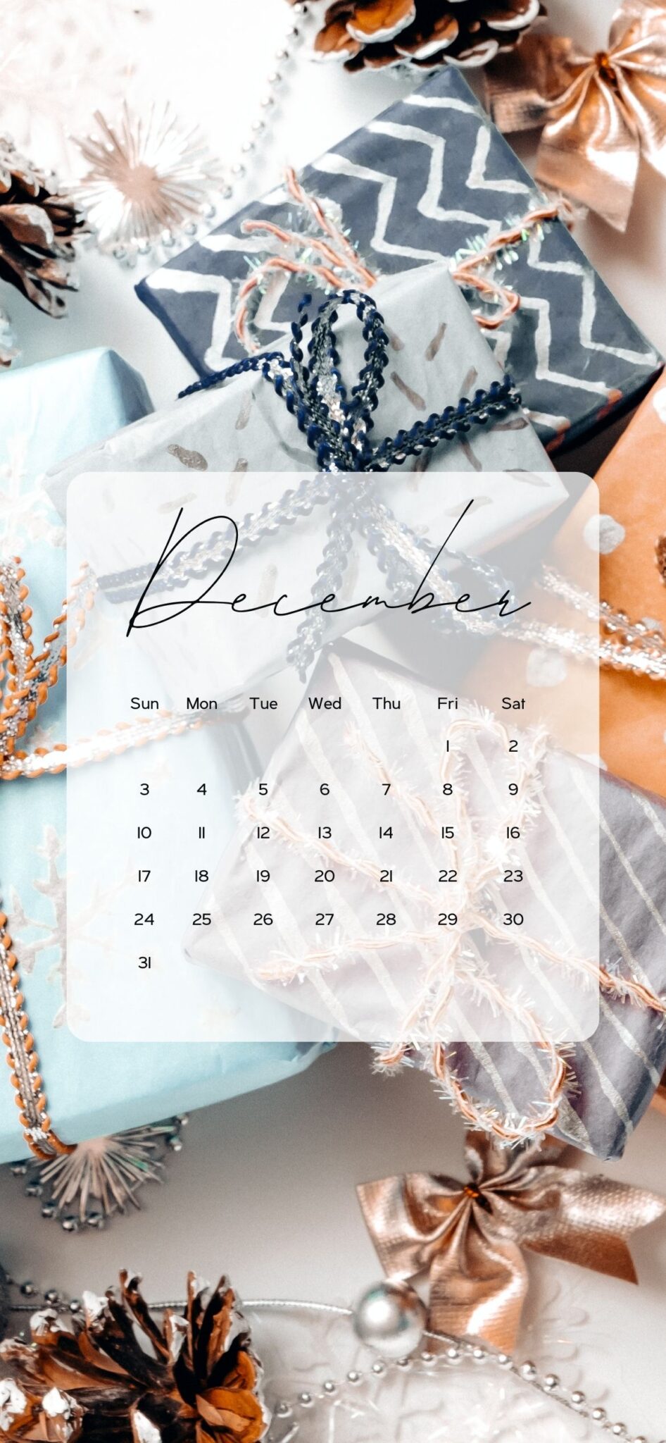December Calendar Wallpaper Aesthetic Backgrounds - AnjaHome