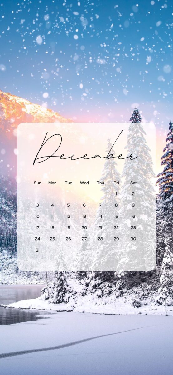 December Calendar Wallpaper Aesthetic Backgrounds - AnjaHome
