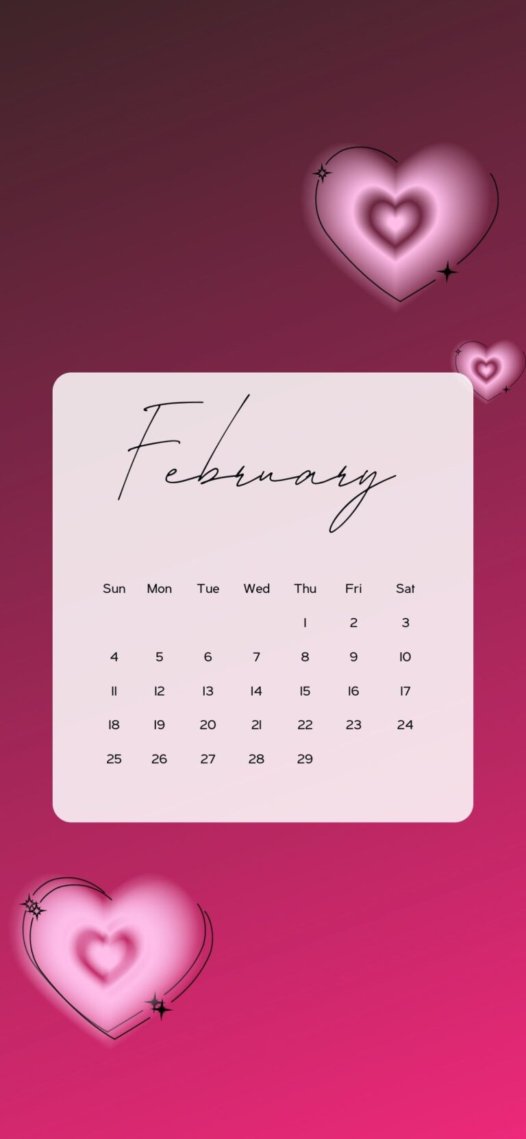 February Calendar Wallpaper Cute Backgrounds - AnjaHome