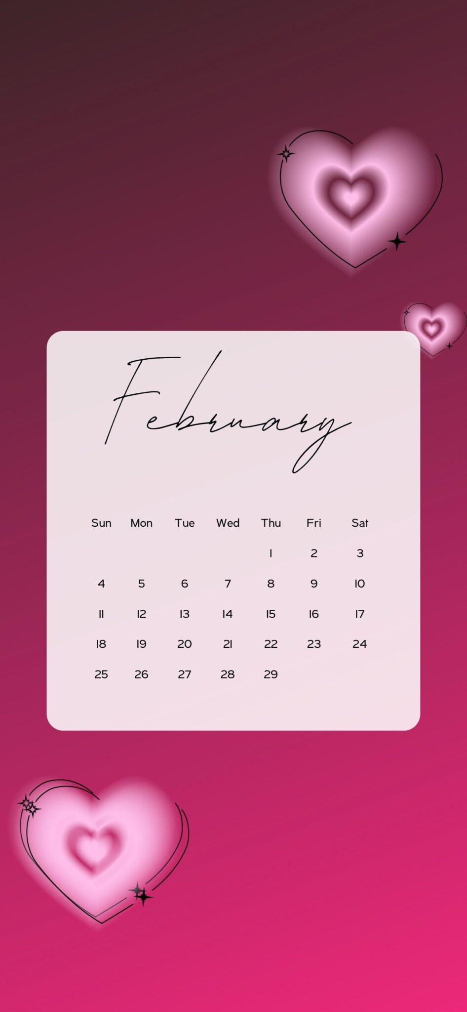 February Calendar Wallpaper Cute Backgrounds - AnjaHome