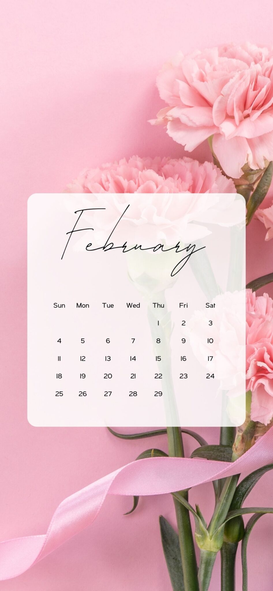 February Calendar Wallpaper Cute Backgrounds 2024 - AnjaHome
