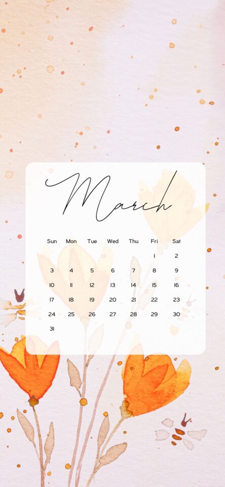 March Calendar Wallpaper Cute Backgrounds - AnjaHome