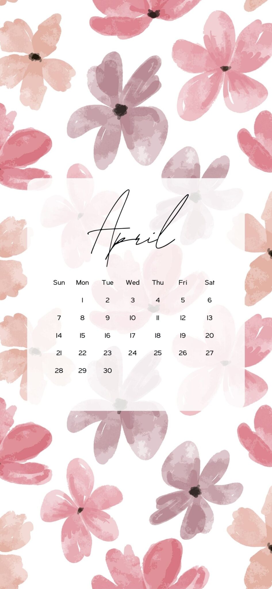 April Calendar Wallpaper Cute Backgrounds - AnjaHome