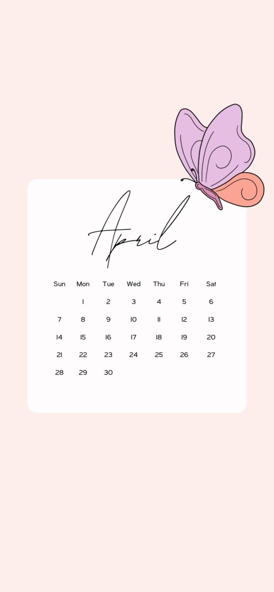 April Calendar Wallpaper Cute Backgrounds - AnjaHome