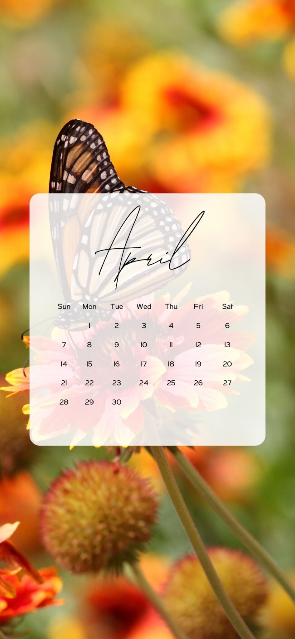 April Calendar Wallpaper Cute Backgrounds for 2024 - AnjaHome