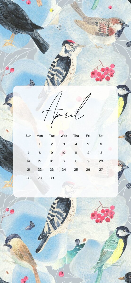 April Calendar Wallpaper Cute Backgrounds - AnjaHome