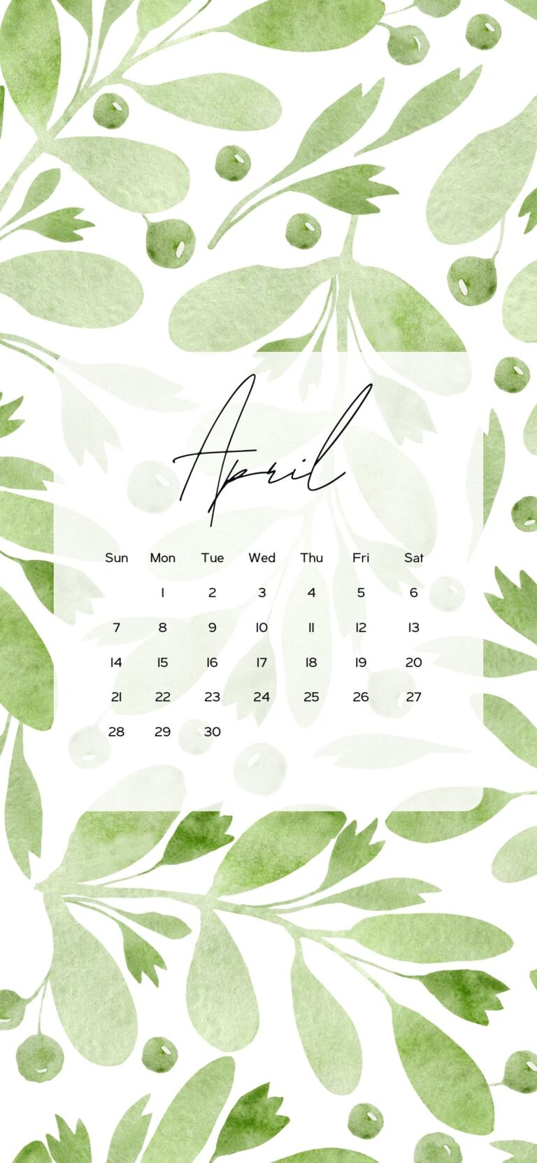 April Calendar Wallpaper Cute Backgrounds for 2024 - AnjaHome