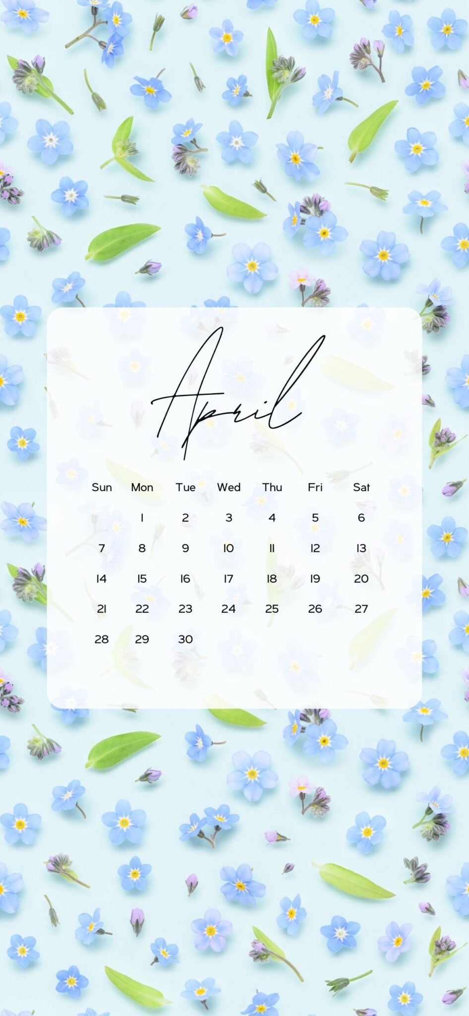 April Calendar Wallpaper Cute Backgrounds for 2024 - AnjaHome