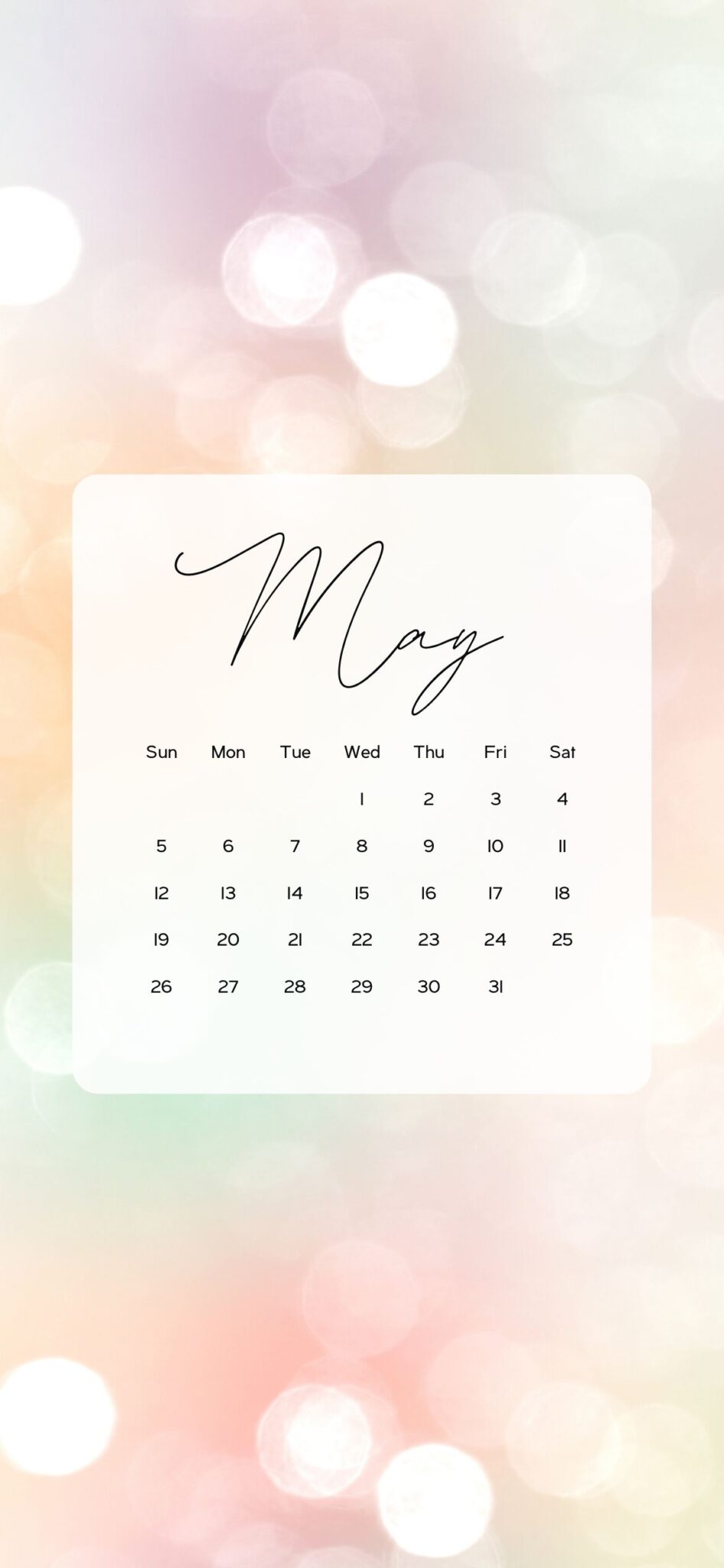 May Calendar Wallpaper Cute Backgrounds for 2024 - AnjaHome