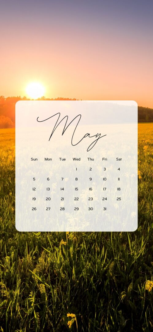 May Calendar Wallpaper Cute Backgrounds for 2024 - AnjaHome