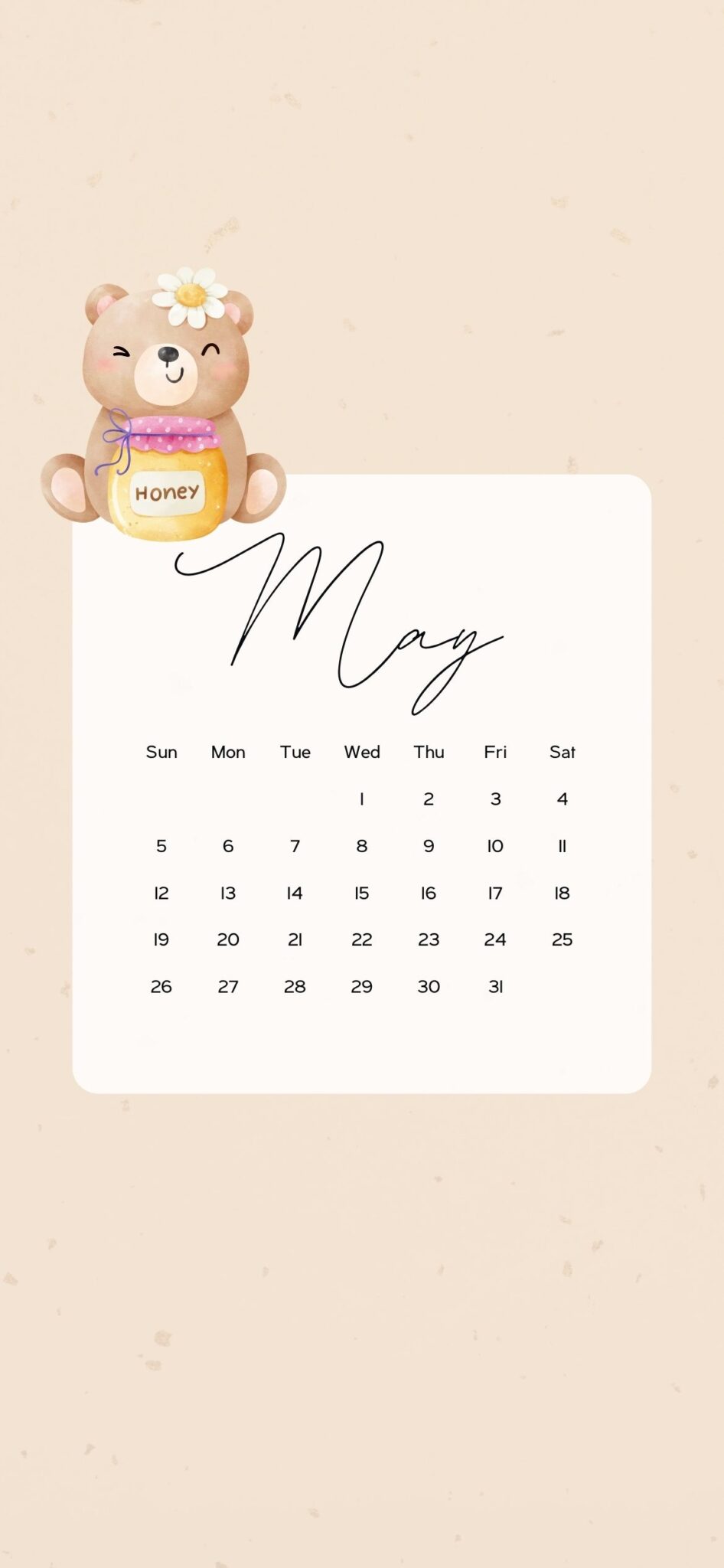 May Calendar Wallpaper Cute Backgrounds for 2024 - AnjaHome