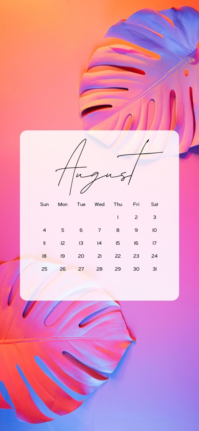August Wallpapers Calendar Backgrounds (2024) - AnjaHome