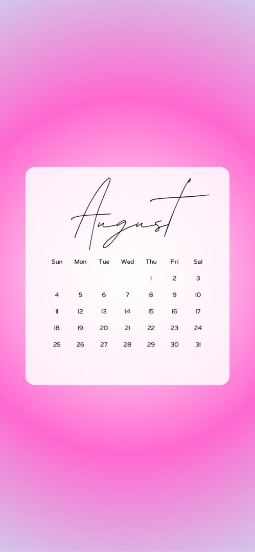 August Wallpapers Calendar Backgrounds (2024) - AnjaHome