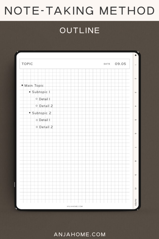 Free Digital Notebook (Hyperlinked) - AnjaHome