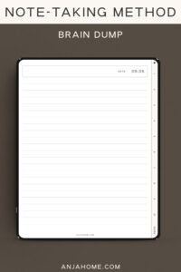 Free Digital Notebook (Hyperlinked) - AnjaHome